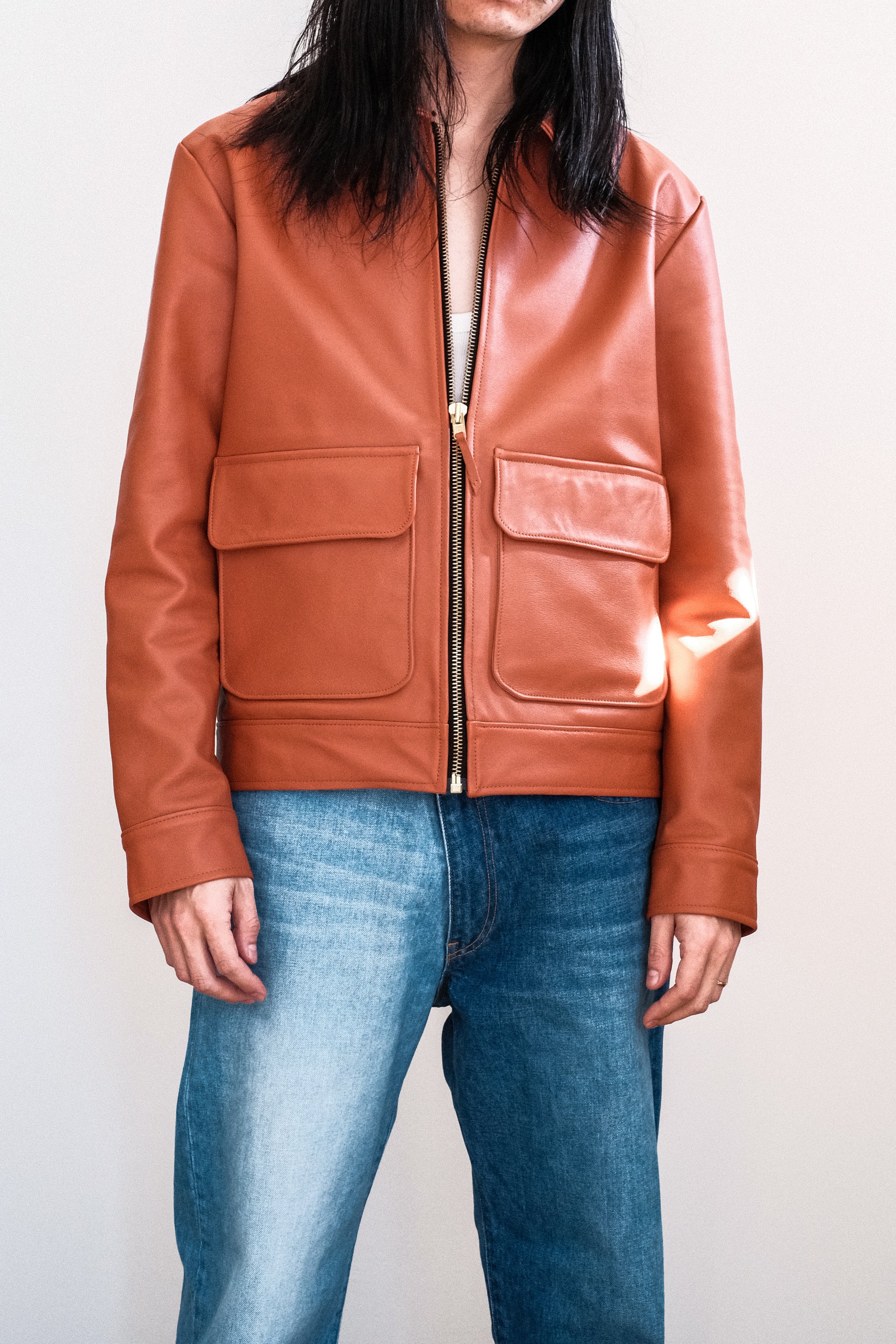 FRANK LEDER/Organic Dyed Buffalo Bomber Jacket – 3CMA